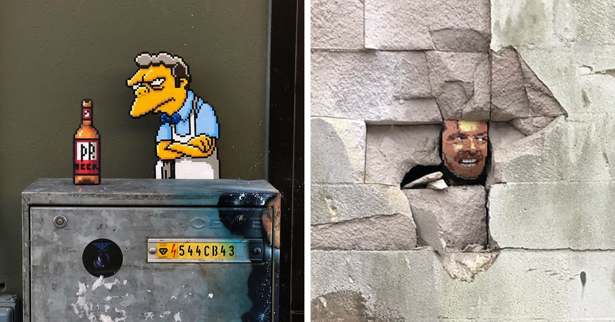 Artist Transforms Boring Streets with His Stunning Pixel Art - The ...